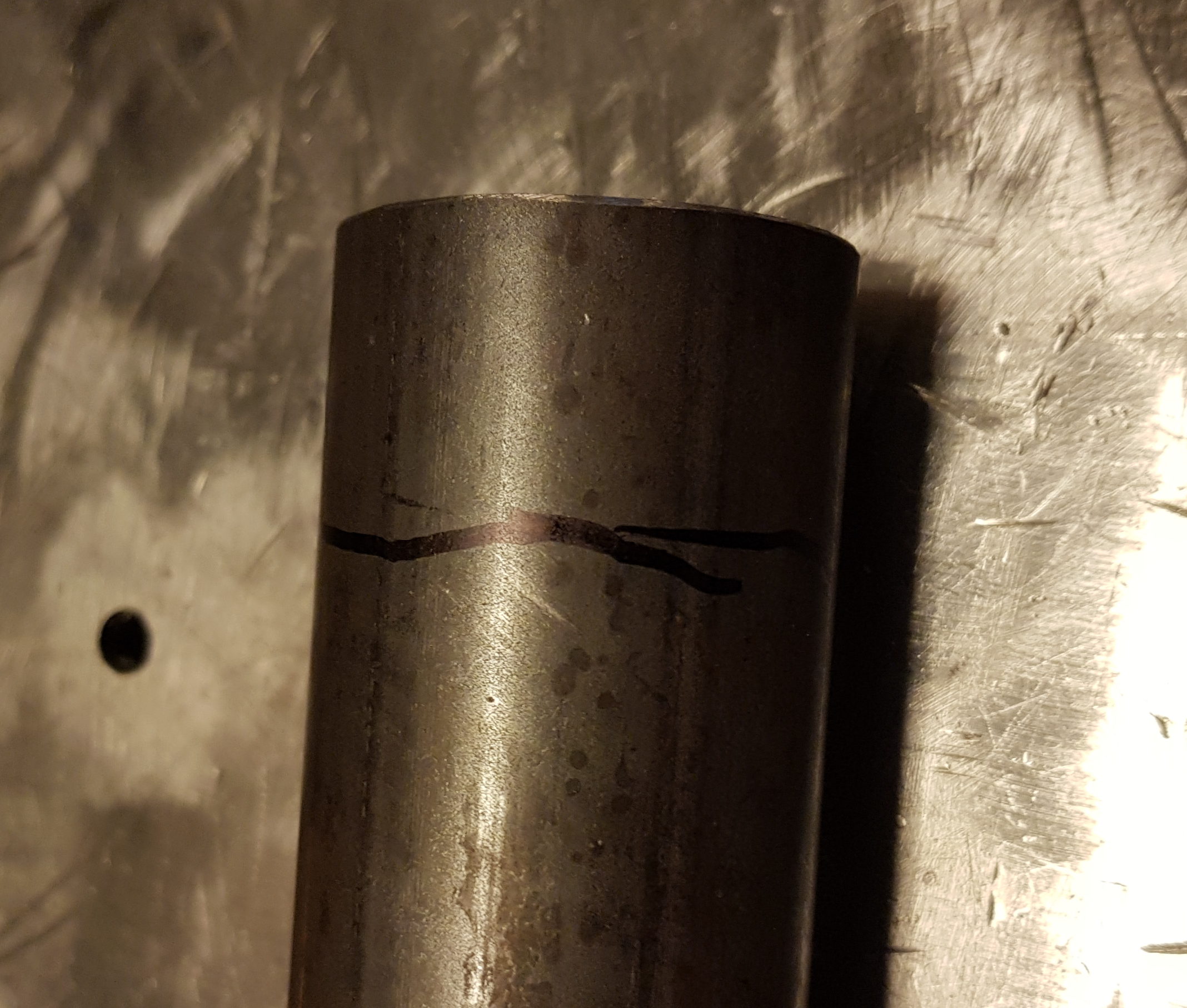 How to draw straight lines on pipes, easy trick - SGS Fabrication